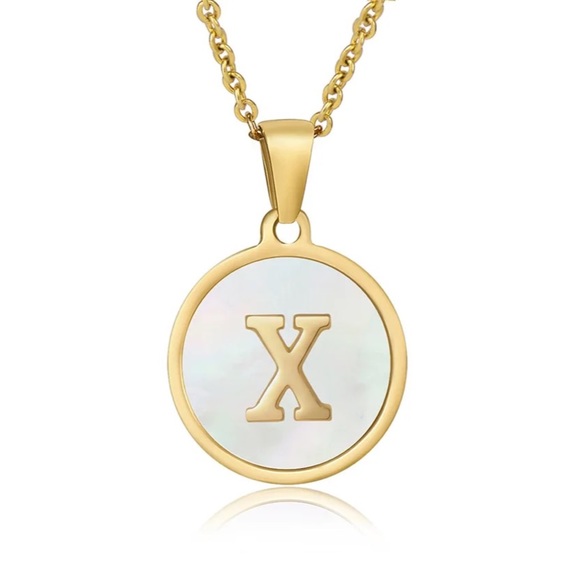 Bronzallure | Jewelry | 8k Gold Letter X Initial Pendant 18k Gold ...